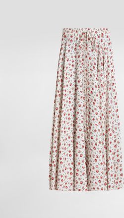 Dolce & Gabbana Small Rose-print Charmeuse Circle Skirt - Frau R&ouml;cke Multicolor 48