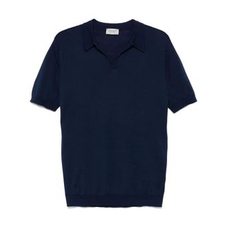 John Smedley Homme, Tops, Bleu, Taille: XL T-Chemises