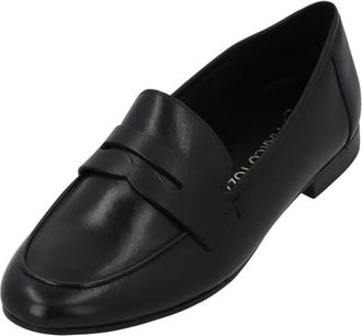 Marco Tozzi Chaussons en Cuir Souple Feel Me pour Femme, 2-24218-42 Mocassin, Noir, 37 EU