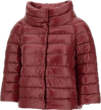 Herno Femme, Vestes, Rouge, Taille: 42 FR Sofia Mini Cape