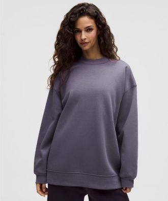 lululemon Sweat Big Cozy oversize &agrave; col rond pour Femmes - Violet - Taille XL