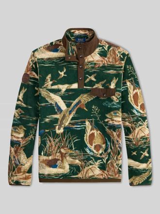 Polo Ralph Lauren Regular Fit Sweatshirt aus Fleece mit Logo-Patch Modell VNTG
