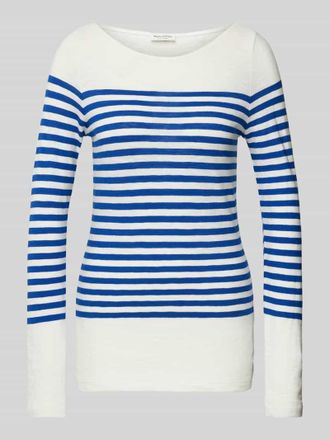 Marc O'Polo Langarmshirt aus Baumwoll-Slub-Jersey mit Streifenmuster