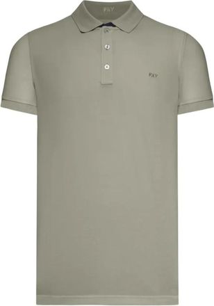 Fay Homme, Tops, Gris, Taille: M DB Collar Piquet Polo