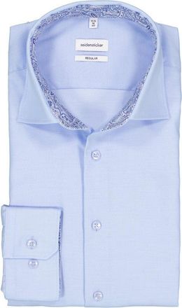 Seidensticker Seidensticker Herren Hemd blau Baumwolle