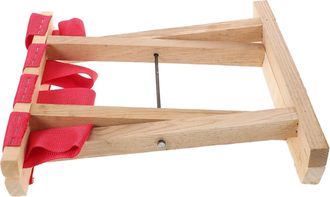 Soimiss Klappbarer Outdoor-hocker Aus Massivem Holz Stabile Faltbare Sitzgelegenheit Für Camping Angeln Und Garten Robustes Campingzubehör Höhe Leuchtend Rot 