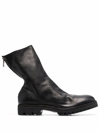 Guidi bottines &agrave; fermeture zipp&eacute;e - Noir