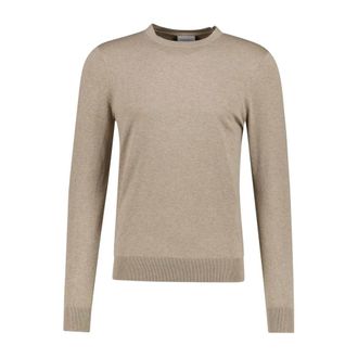 Profuomo Luxury Basic Crewneck - - Knitwear - Herren - Beige - L
