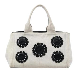 Prada Sac cabas en satin Pre-owned - Femme - Pre-owned - Beige - Taille: ONE Size