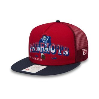 New Era NFL Trucker Flache Schirmm&uuml;tze Rot/Blau - - Accessories - Herren - Rot - S/M