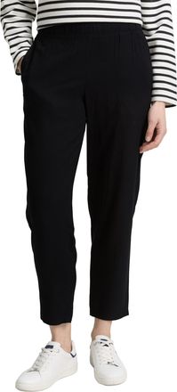 Tom Tailor Damen 1046512 Loose Slim Fit Hose, 14482-Deep Black, 46W / 28L