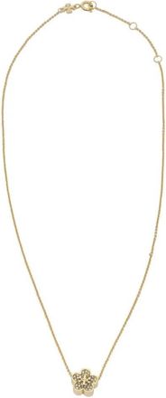 Tory Burch Tory Burch Halskette - Gold-Tone Necklace With Flower Pendant - Gr. unisize - in Mehrfarbig - f&uuml;r Damen