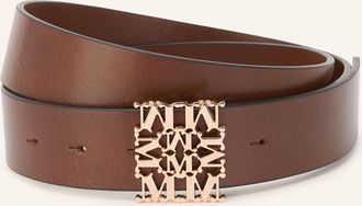 Max Mara Lederg&uuml;rtel Sumero braun