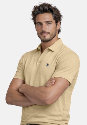 U.S.Polo Association Poloshirt USAAce - Herren Shirt aus Baumwolle mit offenem Kragen Modernes Polo Shirt mit offenem Kragen und Logostickerei