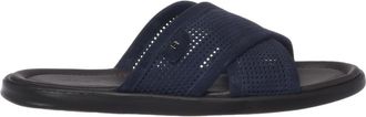 Baldinini Homme, Chaussures, Bleu, Taille: 40 1/2 EU Mule en daim perfor&eacute;