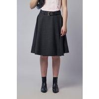 Ganni Wool Suiting Knee Length Wrap Skirt