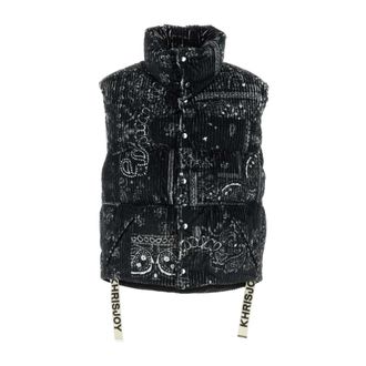 Khrisjoy Bedruckte Cord Oversize &Auml;rmellose Daunenjacke - - Jackets - Herren - Mehrfarbig - 2XS