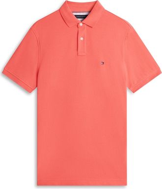 Tommy Hilfiger Piqu&eacute;-Poloshirt Regular Fit 1985 mit Stretch-Anteil und Flag-Stickerei in
