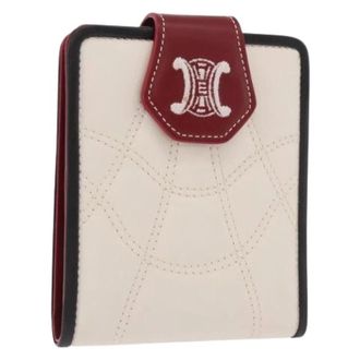 Celine Pre-owned Leather Wallet - - Pre-owned - Damen - Wei&szlig; - ONE SIZE