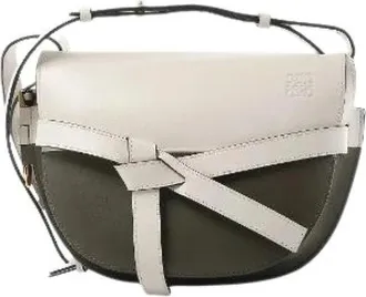 Loewe Sac bandouli&egrave;re Gate Small Pre-owned - Femme - Pre-owned - Blanc - Taille: ONE Size