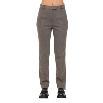 Max Mara Jersey-Viskose Milano Hose - - Trousers - Damen - Braun - S