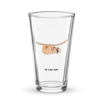 Mr. & Mrs. Panda Bierglas Faultier Kind - Geschenk, Mom-life, Mama, Liebe, Cocktailglas, Longdrinkglas, Pintglas, Wasserglas, Baby, Tumbler, Glas