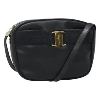 Ferragamo Pre-owned Leder Schultertasche - - Pre-owned - Damen - Schwarzk - ONE SIZE