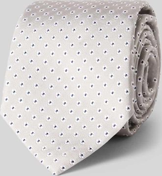 Gierremilano Seidenkrawatte aus reiner Seide mit Logo-Patch (7,5cm)