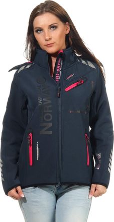 Geographical Norway Damen Softshell Jacke G-ROSE - NAVY/F.PINK - XL/4