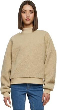 Urban Classics Ladies Sherpa Crewneck Maillot de survêtement, Wetsand, XL Femme