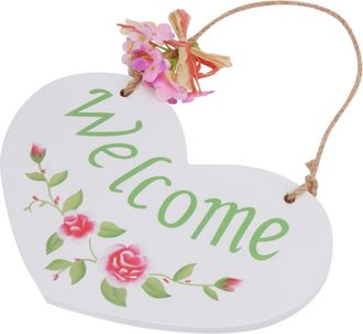 Valiclud Willkommensschild Aus Holz Handgemalt Bauernhausstil Türdekoration Zum Aufhängen Leicht Und Robust Für Veranda Und Zuhause