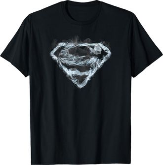 DC Comics Superman Smoking Shield T-Shirt, Unisex-Erwachsene, Schwarz, S