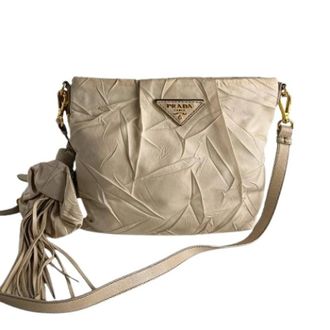 Prada Sac bandouli&egrave;re vintage Pre-owned - Femme - Pre-owned - Beige - Taille: ONE Size
