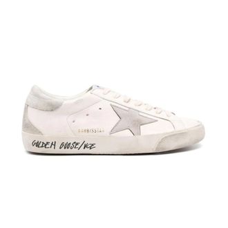 Golden Goose Homme, Chaussures, Blanc, Taille: 40 EU Baskets Blanches avec &Eacute;toile Argent&eacute;e