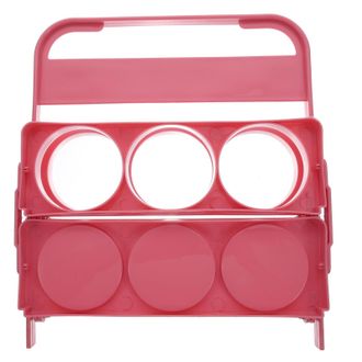 DOITOOL Tragbarer Biertr&auml;ger Klappbar aus Robustem Material mit Griff 6 Flaschen Bier und Weinflaschenhalter f&uuml;r Bar und Outdoor