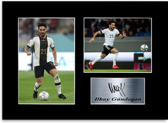 Generic Ilkay Gundogan Signiertes Foto Halterung für Fotodisplays A4 Plakate Poster