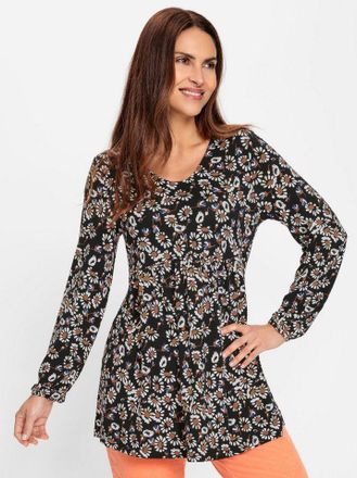 Witt T-Shirt Druck-Tunika Langarm