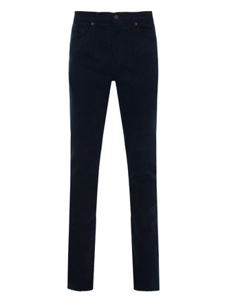 Tom Ford pantalon en velours c&ocirc;tel&eacute; - Noir