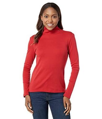Tommy Hilfiger J2rh0304-cpq-xl Col roulé, Piment, XL Femme