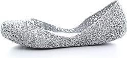 Melissa Melissa Femme Campana Papel 20 Ballerines à Bout fermé, Silver Silver Glitter 50711, 37.5 EU