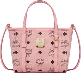 MCM Mcm, Femme, Sacs, Rose, Taille: ONE Size Toni Top-Zip Shopper