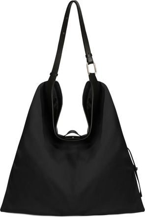 Jil Sander sac cabas à brides en cuir - Noir