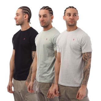 Farah Laven T-Shirt f&uuml;r Herren (3er-Pack) (Grau/Hellgrau/Schwarz)