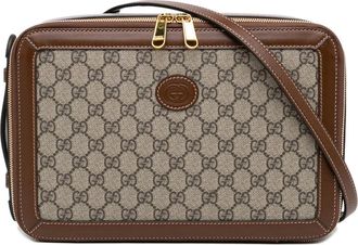 Gucci Hobo Bags - GG Supreme Azalea Box Bag - Gr. unisize - in Braun - f&uuml;r Damen