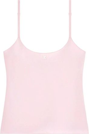 Courr&egrave;ges Femme, Tops, Rose, Taille: 40 FR Logo Top