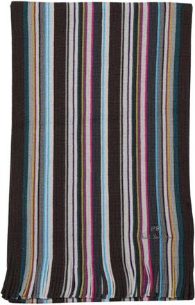 Paul Smith Homme, Accessoires, Multicolore, Taille: ONE Size Sciarpa College a Righe