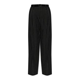 Dolce & Gabbana Gestreifte Hose - - Trousers - Damen - Schwarzk - XS