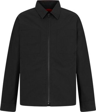 HUGO BOSS Hugo - Evalom Hemd f&uuml;r Herren, Oxford-Stil (Schwarz)