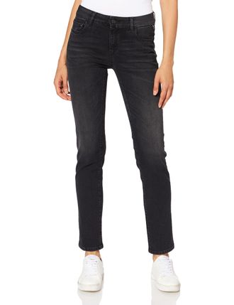 Replay Damen Faaby Bio Cotton Jeans, 0971 Dark Grey, 29W / 30L