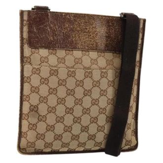 Gucci Sac bandouli&egrave;re en toile Pre-owned - Femme - Pre-owned - Beige - Taille: ONE Size